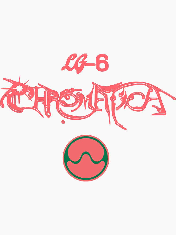"Chromatica Logo, Typo and Lg6 with sine" Sticker for Sale by JohnTew ...