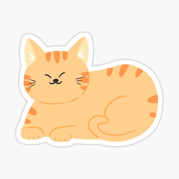 "Ginger Cat" Sticker for Sale by Maple3Studio | Redbubble