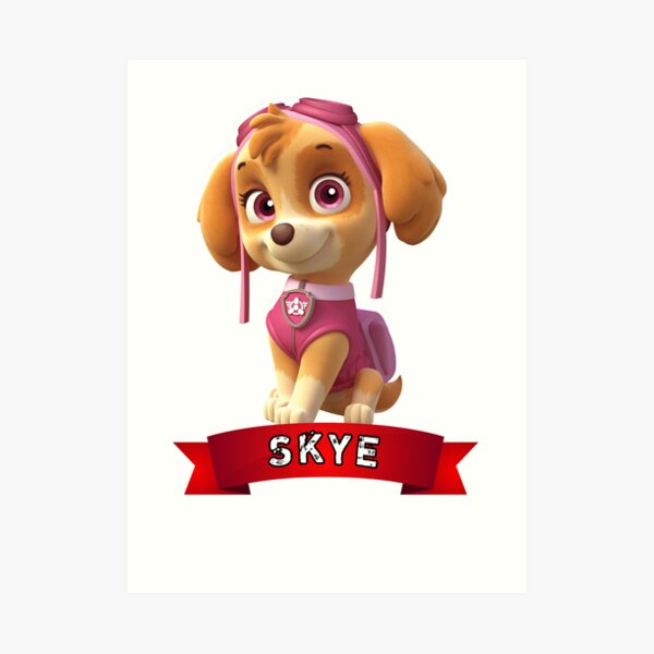 "Paw patrol logo stickers | paw patrol skye" Art Print for Sale by ...