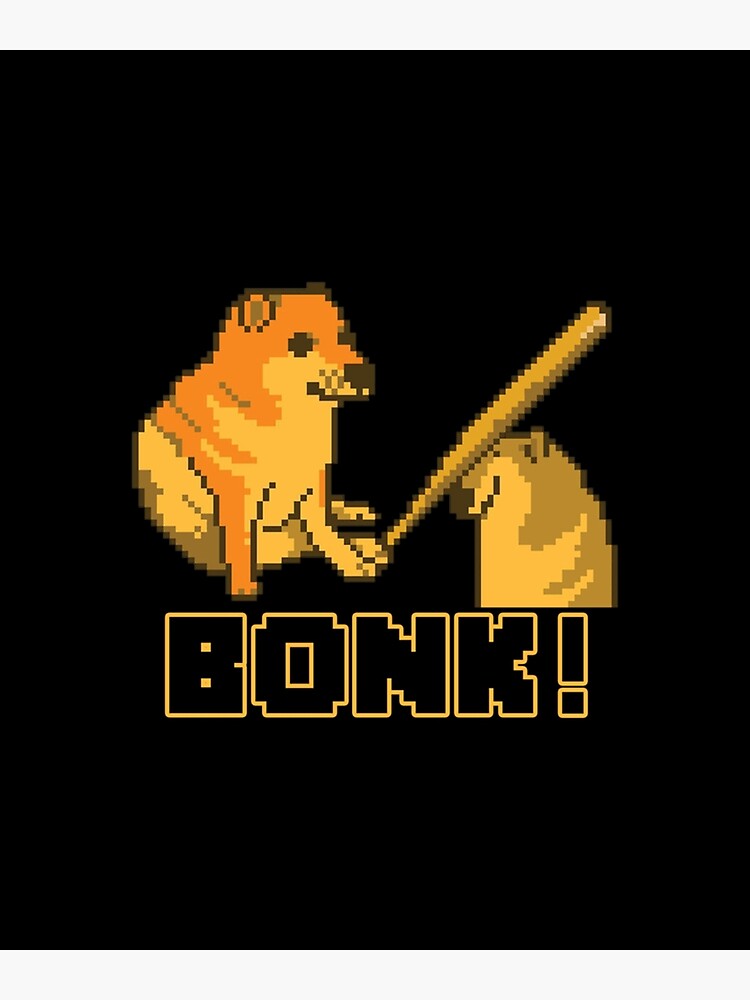"Pixel Art Cheems Bonk Meme Pullover " Art Print for Sale by LancKag ...