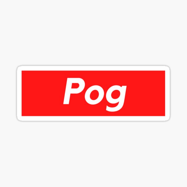 "Pog Emote Funny Meme Pullover " Sticker for Sale by LancKag | Redbubble