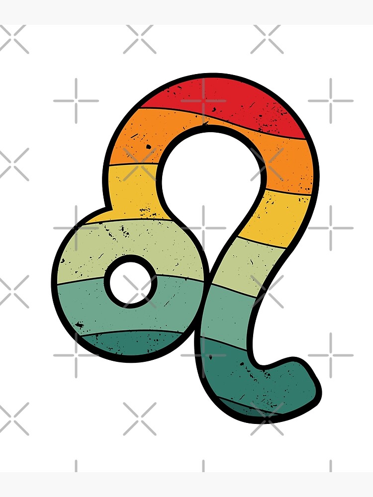 "Leo sign - the cute leo zodiac symbol" Poster for Sale by MAPELPOD ...