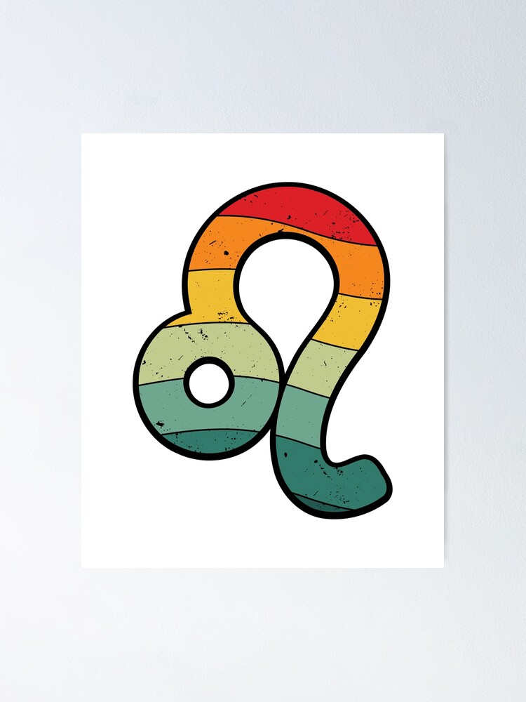 "Leo sign - the cute leo zodiac symbol" Poster for Sale by MAPELPOD ...
