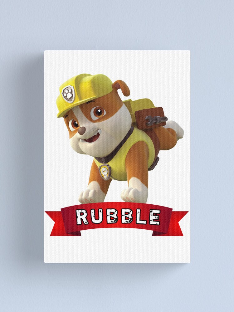 "Paw patrol logo stickers | paw patrol rubble" Canvas Print for Sale by ...