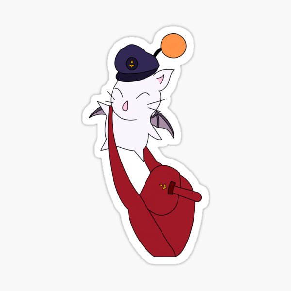 "Delivery Moogle-FFXIV" Sticker for Sale by MammaPanda | Redbubble