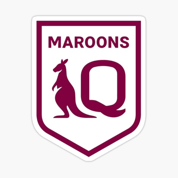 "Queensland Maroons a Queensland Maroons a Queensland Maroons " Sticker ...