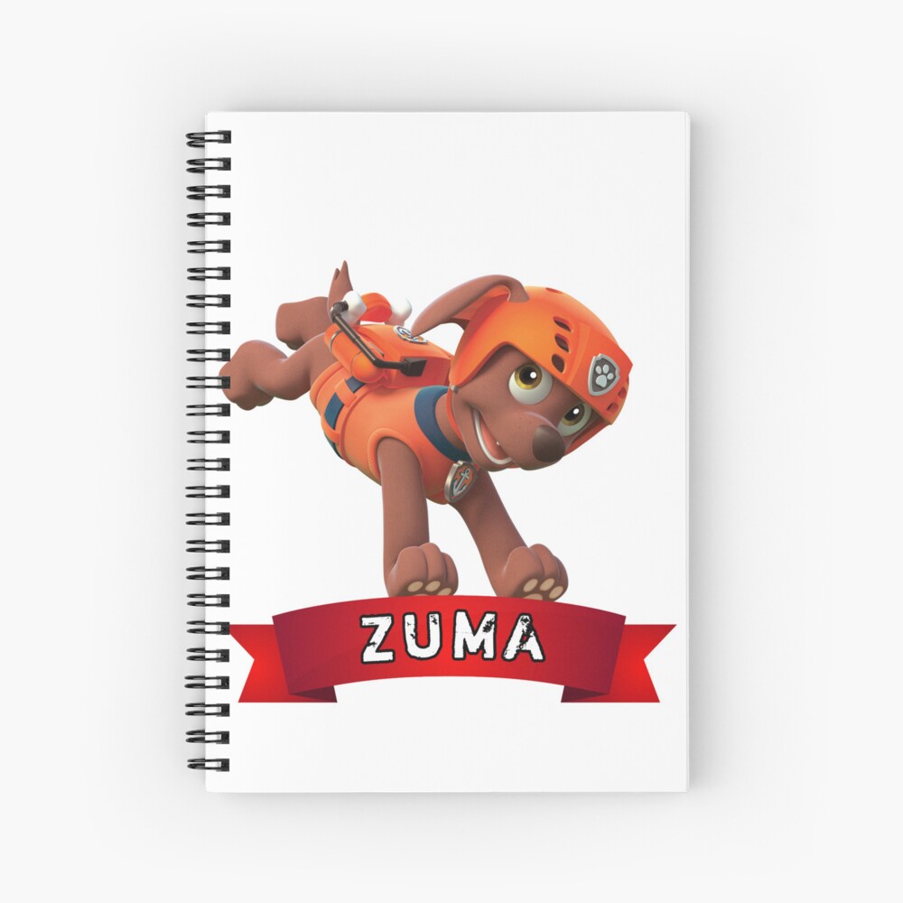 "Paw patrol logo stickers | paw patrol zuma" Spiral Notebook for Sale ...