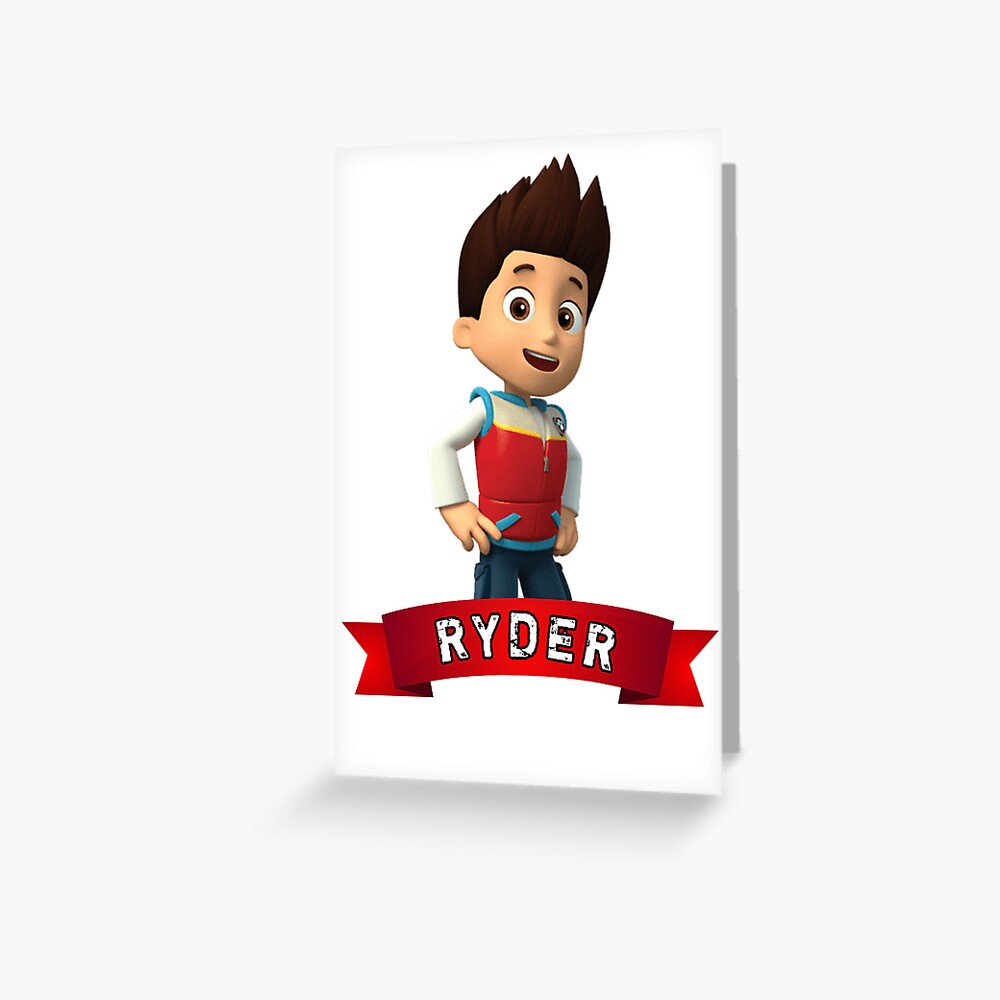 "Paw patrol logo stickers | paw patrol Ryder" Greeting Card for Sale by ...