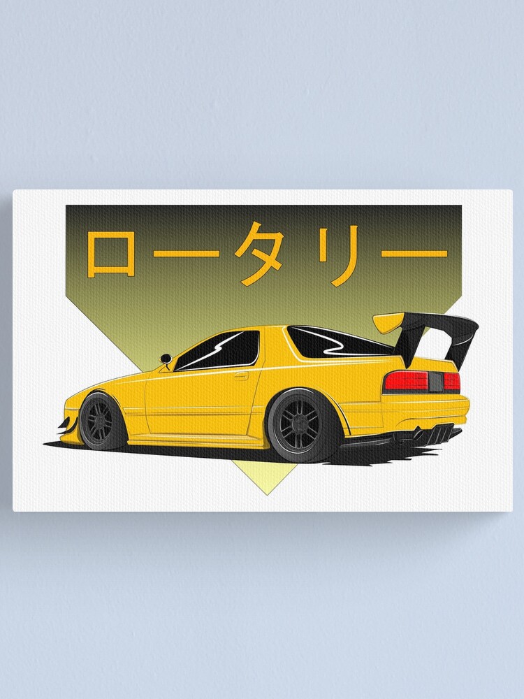 "Mazda RX7 FC" Canvas Print by VectorChaos | Redbubble