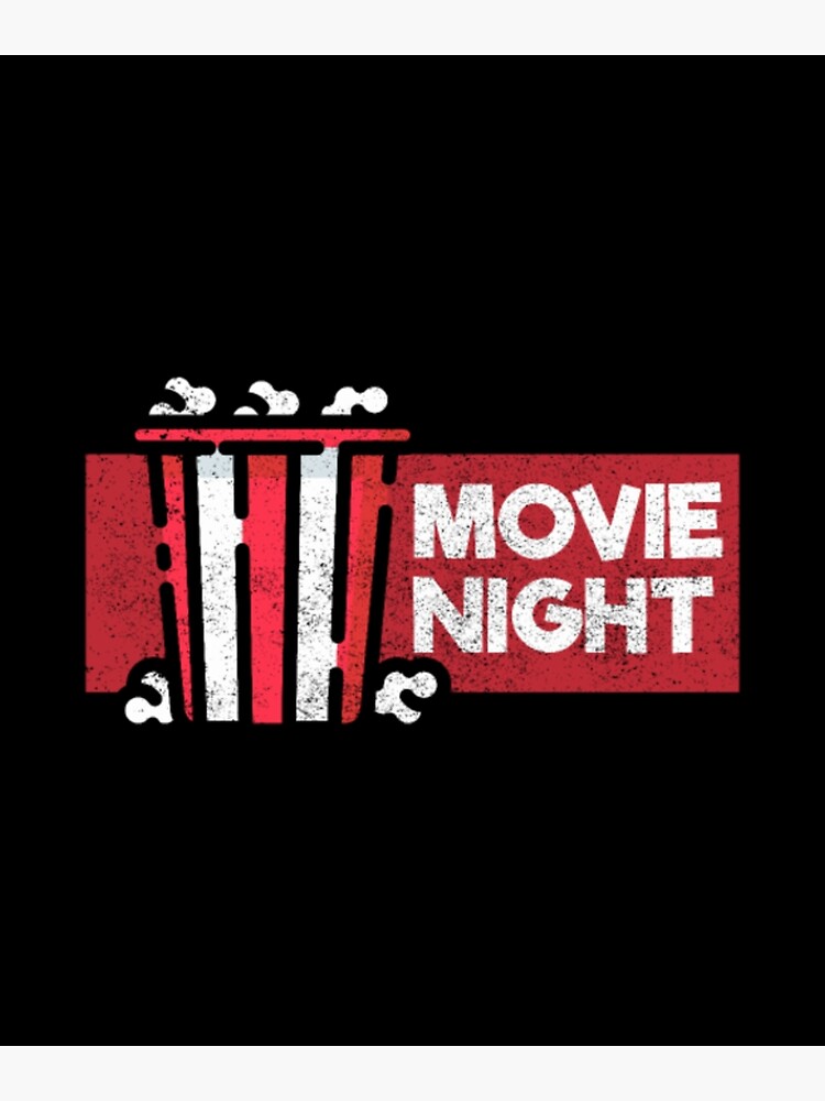 "Popcorn Bucket Movie Night Snack While Watching" Poster for Sale by ...