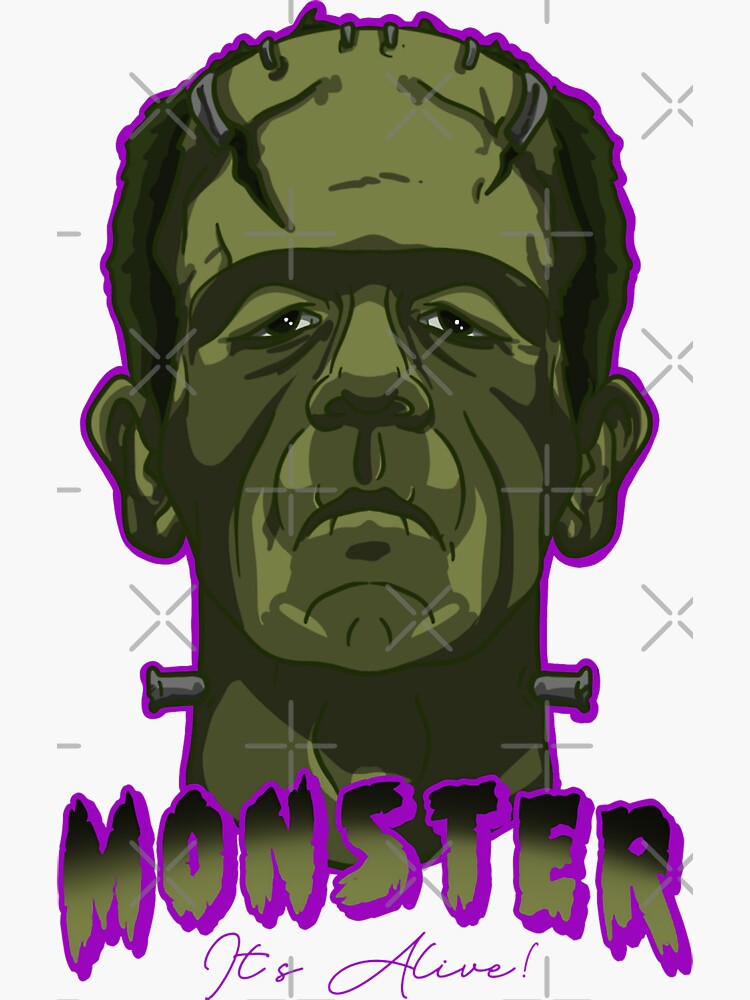 "Dark Days Human Life And Death Monster Man Cool Gifts" Sticker for ...