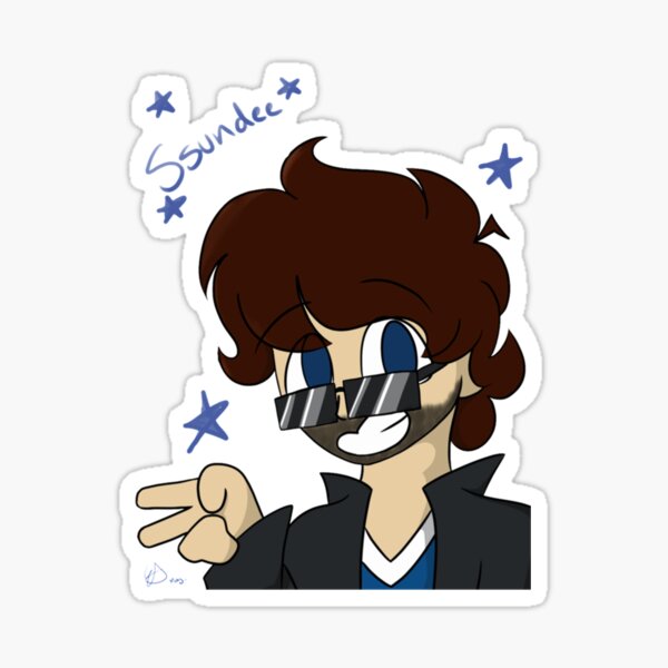 "Ssundee " Sticker for Sale by BeatriceaOrozco | Redbubble
