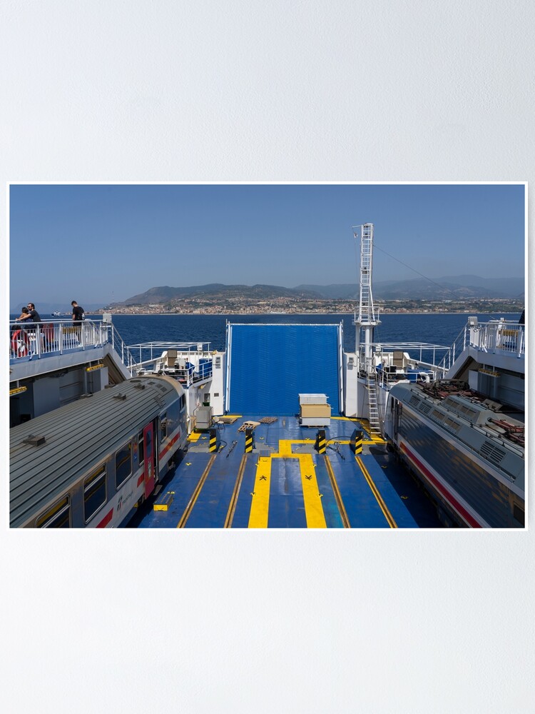 "Sicilian Train Ferry" Poster for Sale by hawkie | Redbubble