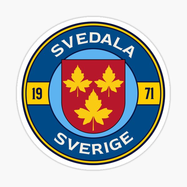 "Svedala, Sverige - White font" Sticker for Sale by PosiDesigns | Redbubble