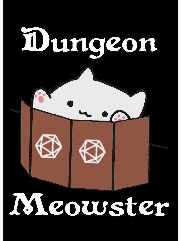 "Dungeon Meowster" Art Board Print for Sale by ClothingMO2 | Redbubble