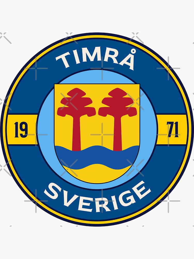 "Timrå, Sverige - White font" Sticker for Sale by PosiDesigns | Redbubble