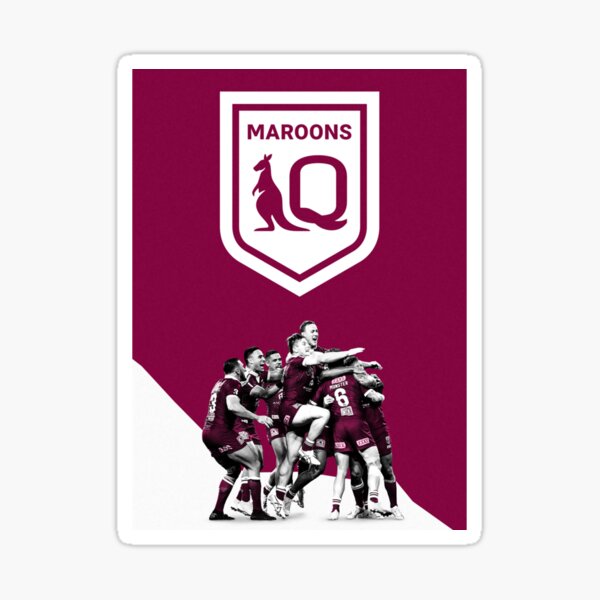"QUEENSLAND MAROONS " Sticker for Sale by peaceloveNH | Redbubble