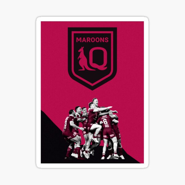 "QUEENSLAND MAROONS " Sticker for Sale by peaceloveNH | Redbubble