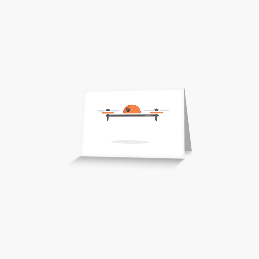 "Cute Drone" Greeting Card for Sale by bergern | Redbubble