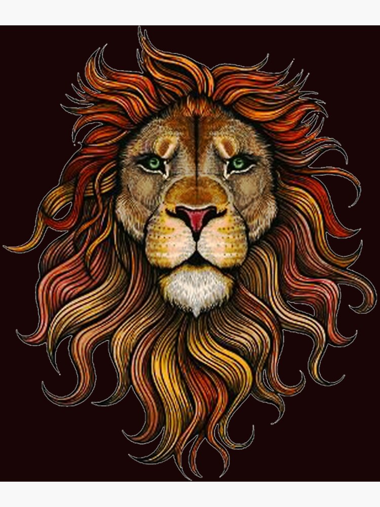 "lion design drowing " Poster for Sale by Brown8645 | Redbubble