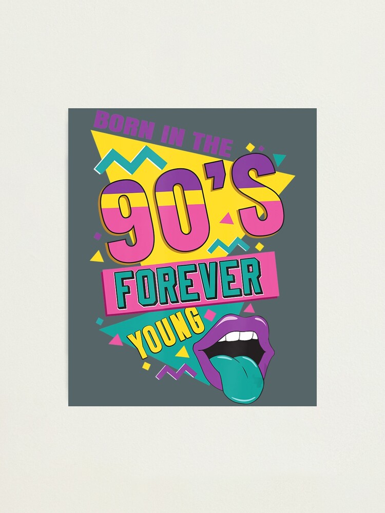 "90S 90Ies Nineties Retro Party Flashback" Photographic Print for Sale ...