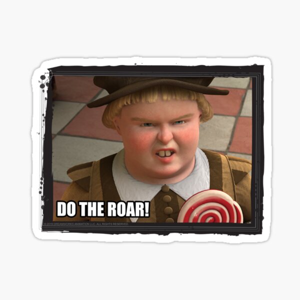 "Shrek Do The Roar Meme Framed Poster Pullover " Sticker for Sale by ...