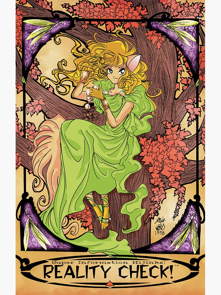 "Catreece Art Nouveau " Sticker for Sale by Tavicat | Redbubble