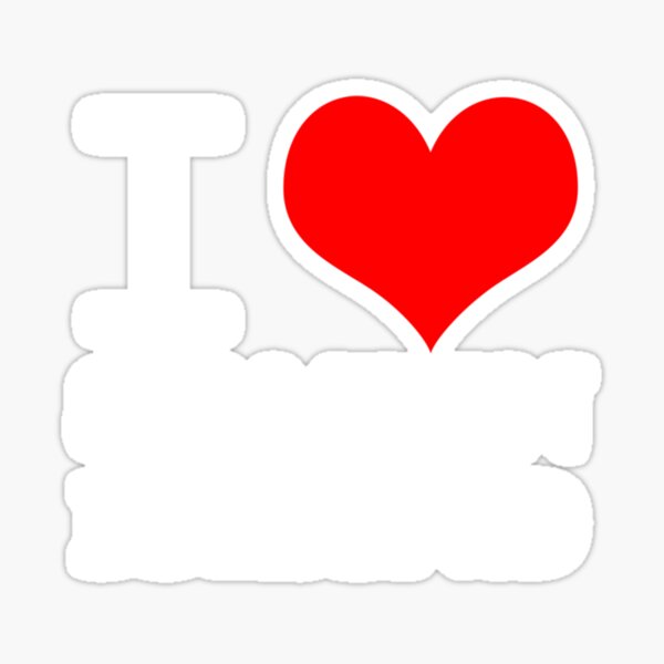 "I Love Staten Island Red Heart Meme Funny Pullover " Sticker for Sale ...