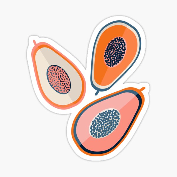 "Papayas" Sticker by susanapaz | Redbubble