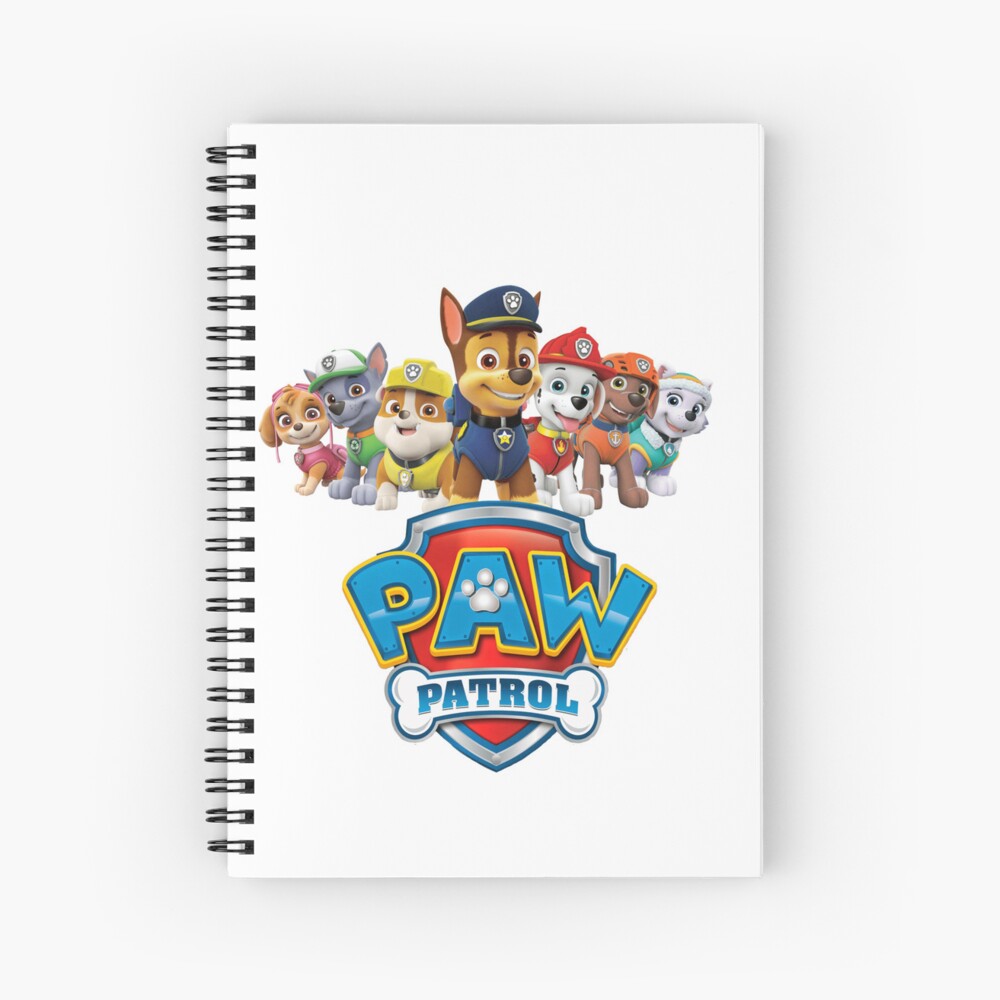 "Paw patrol logo stickers" Spiral Notebook for Sale by Desgin0001 ...