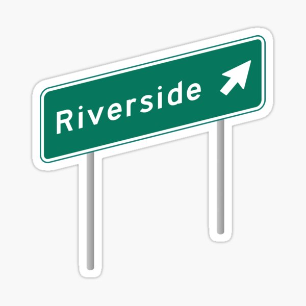 "Riverside" Sticker for Sale by WordsMaps | Redbubble