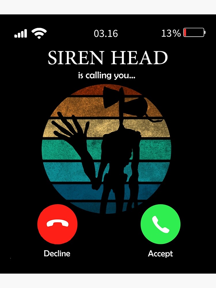 "Siren Head is Calling Horror halloween meme kids gifts " Poster for ...