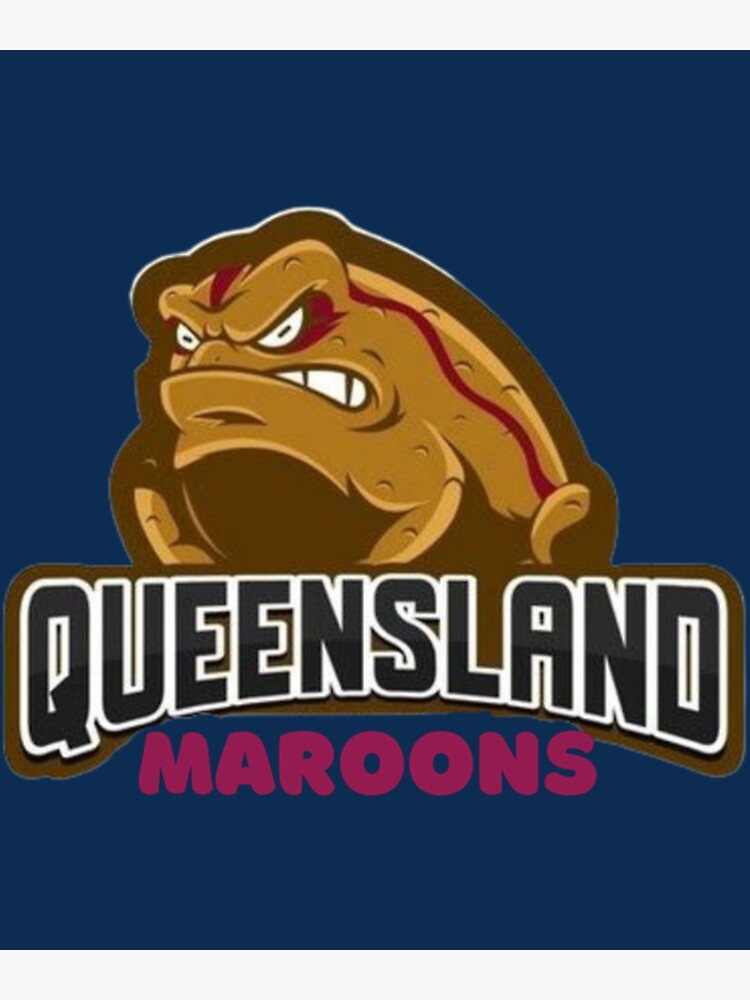 "Queensland Maroons-Mascot " Poster for Sale by OBBCollections | Redbubble