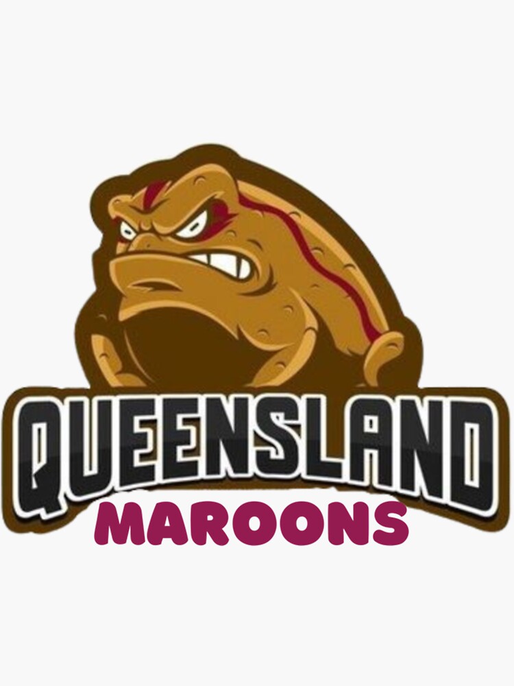 "Queensland Maroons-Mascot " Sticker for Sale by OBBCollections | Redbubble