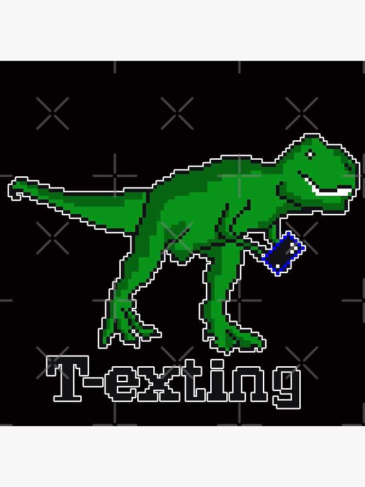 Póster «T-Exting - El chat T-Rex» de celeste-vs | Redbubble