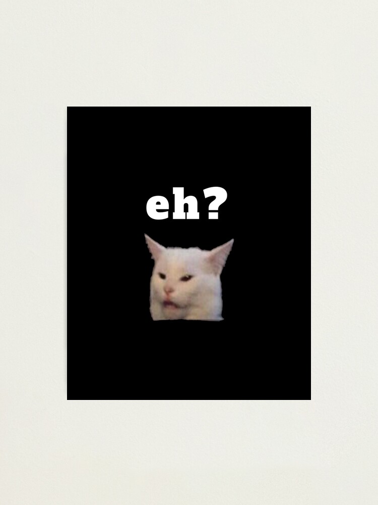 "Smudge the Cat - Dinner Cat Meme" Photographic Print for Sale by ...