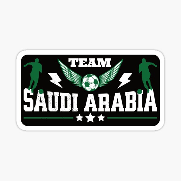 "Team Saudi Arabia Football World Cup Supporter" Sticker for Sale by ...