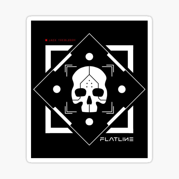"FLATLINE CYBERPUNK T-SHIRT BY JACK THEBLOODY" Sticker for Sale by ...