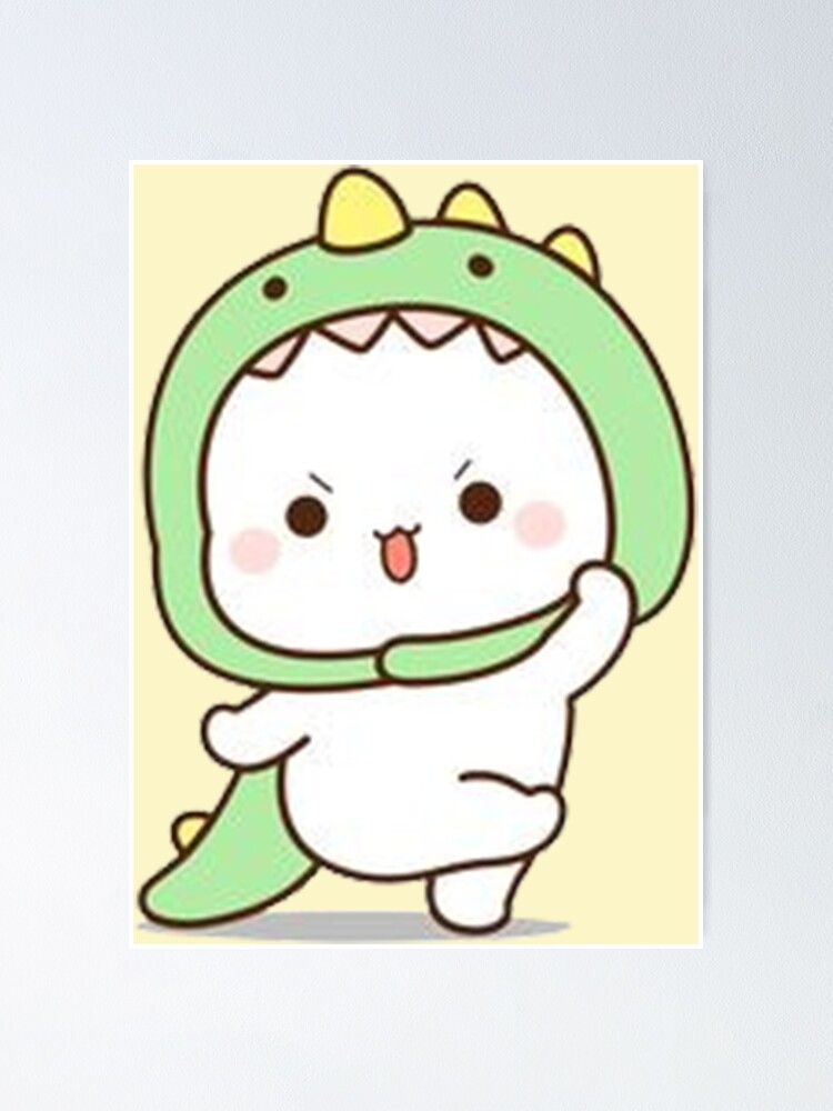 "Cute Little Bubu In Dinosaur Pijama " Poster for Sale by gingersweet ...