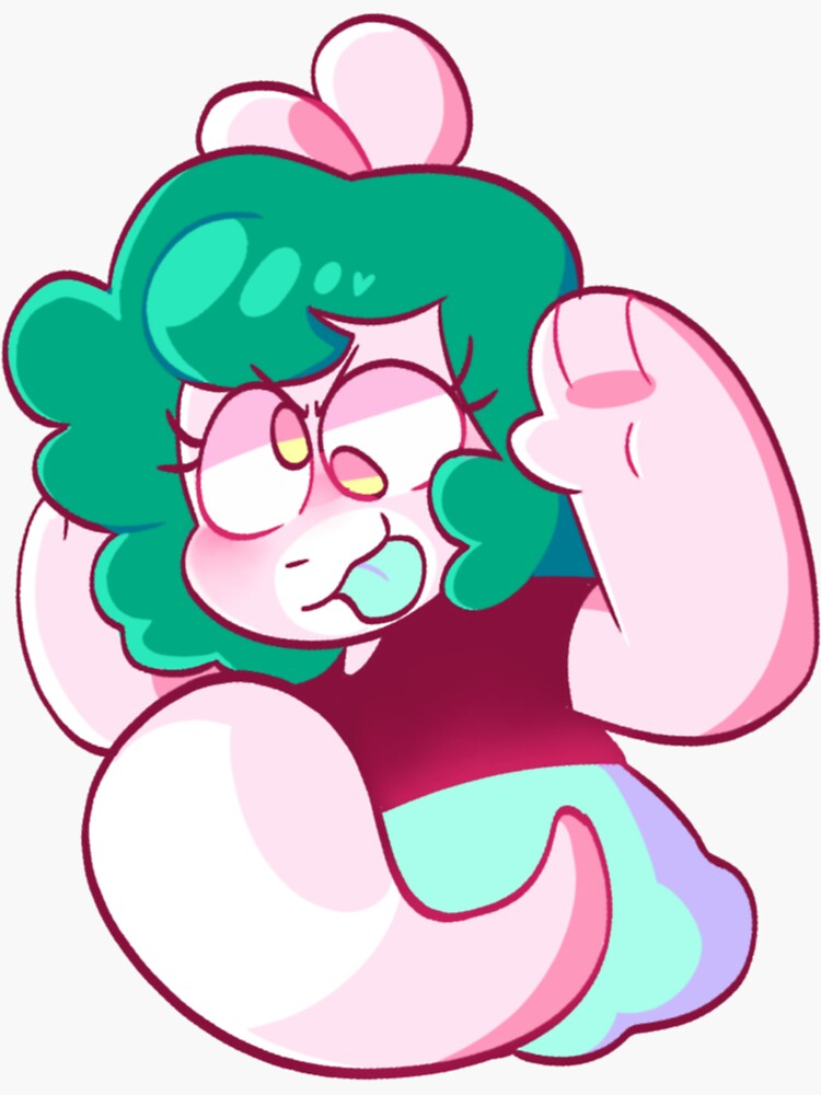 "Goofy Little Lady" Sticker for Sale by WobbleGhost | Redbubble