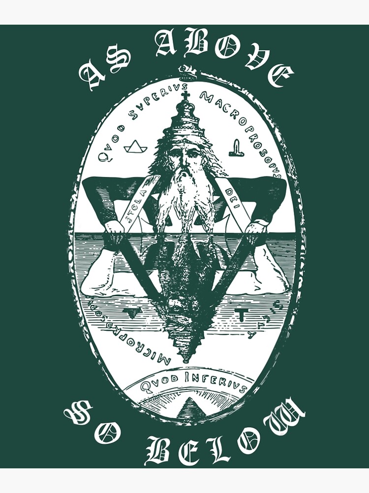 "Alchemy Symbol As Above So Below" Poster for Sale by MitsuBishii ...