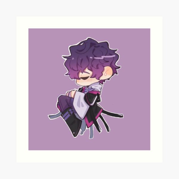 "Chibi of Uki violeta Uki - Nijisanji - Nijisanji En" Art Print for ...
