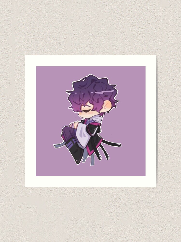 "Chibi of Uki violeta Uki - Nijisanji - Nijisanji En" Art Print for ...