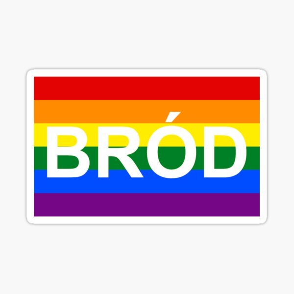 "Bród - Pride (In Irish) " Sticker for Sale by CarolynessCano | Redbubble