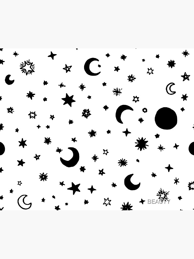" Cute moon and stars seamless pattern" Sticker for Sale by ...