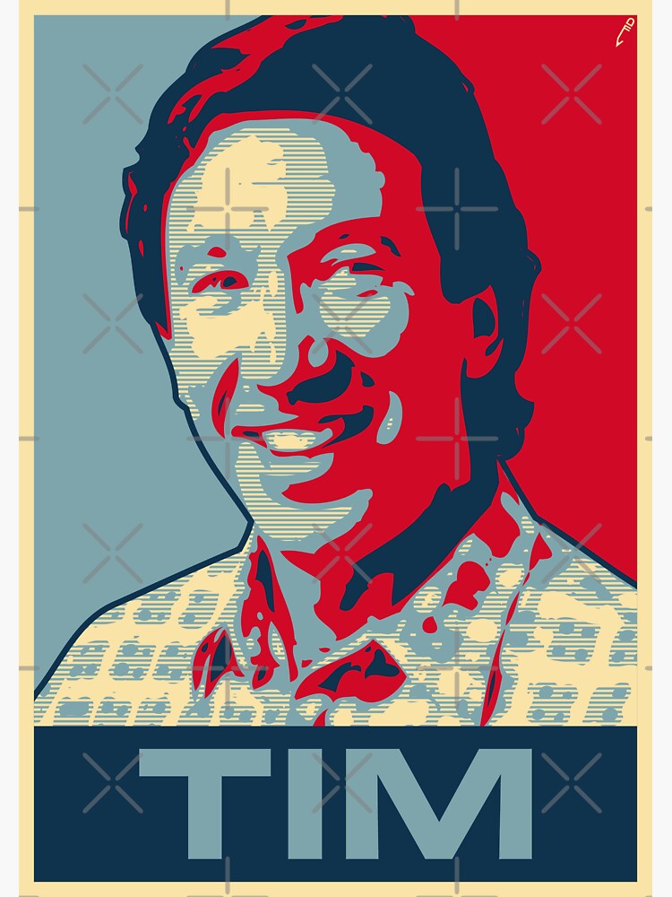 "Tim" Sticker for Sale by DAFTFISH | Redbubble