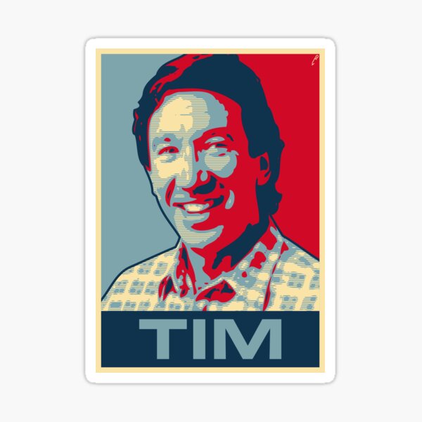 "Tim" Sticker for Sale by DAFTFISH | Redbubble