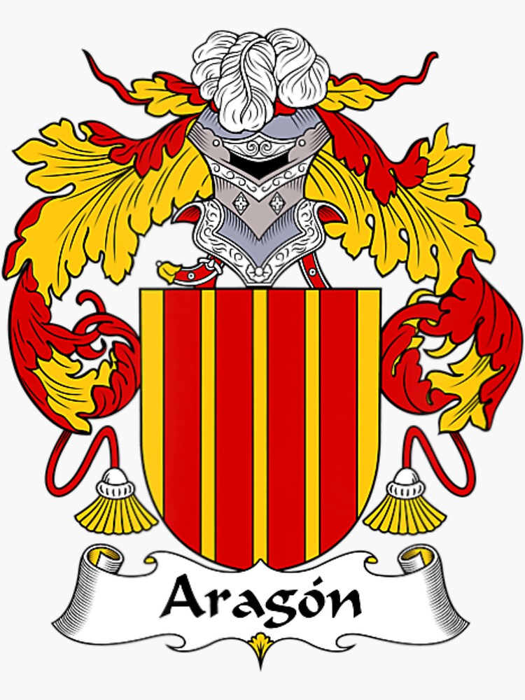 "Aragon Coat Of Arms Family Cres" Sticker for Sale by FujkinAichi ...