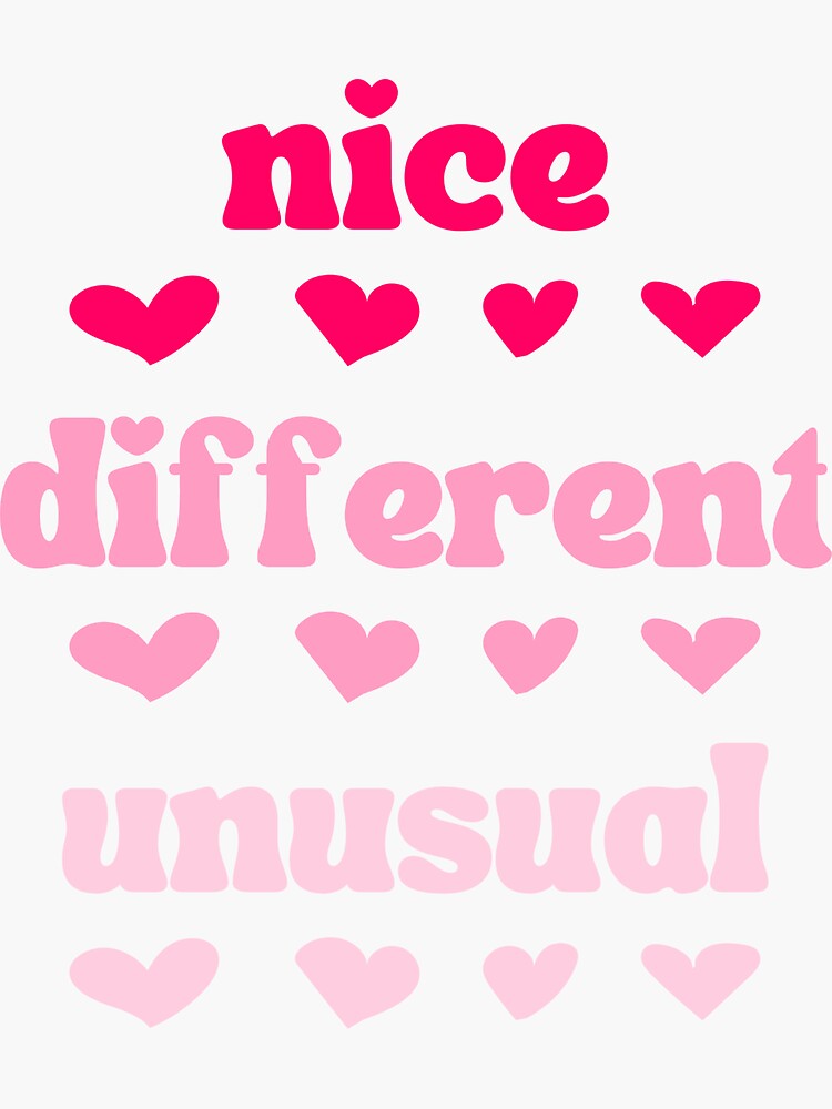 "Nice, Different, Unusual - Kath & Kim" Sticker for Sale by ...