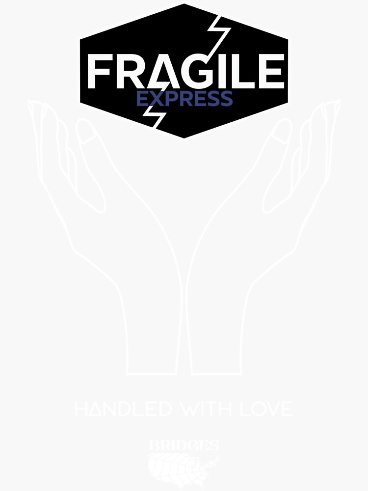 Pegatina «Hardship Cataclysm destruye los seres vivos Fragile Express ...